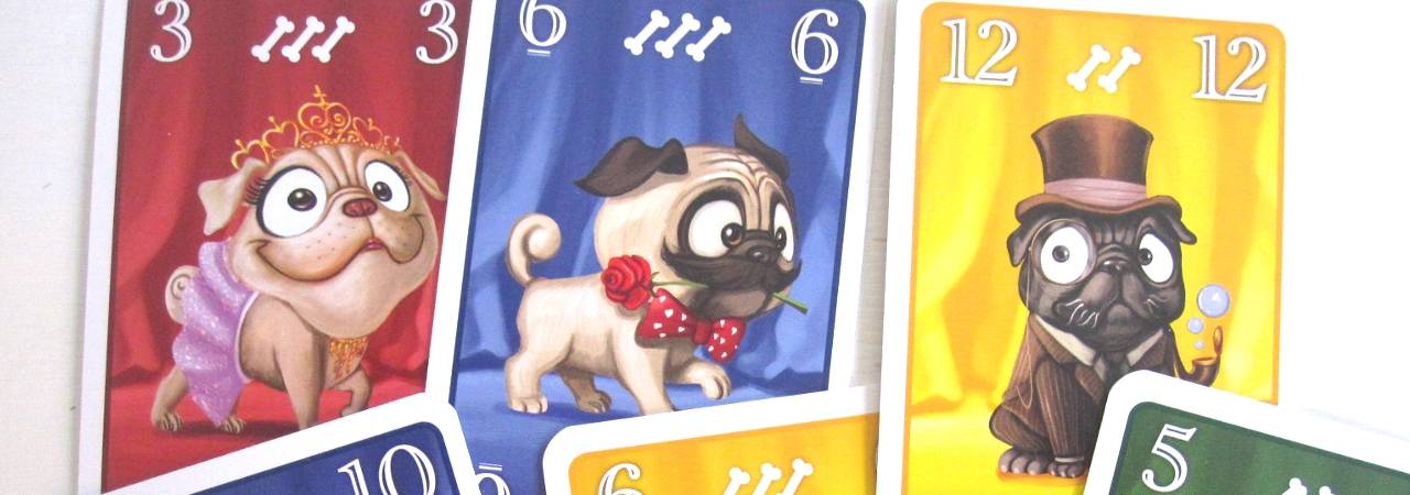 Mopsen - Spielkritik, Rezension des tierischen Kartenspiels, HUCH!